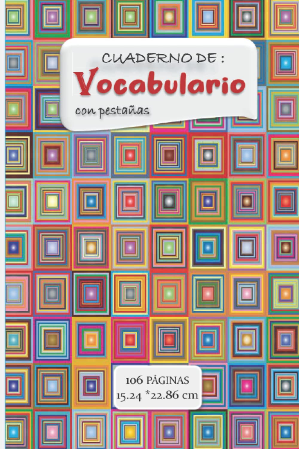 CUADERNO VOCABULARIO CON PESTAÑAS: libreta de vocabulario con índice ...