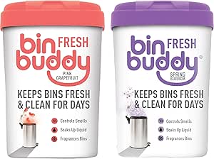 Bin Buddy Fresh Pink Grapefruit & Spring Blossom 450g, Pack of 2 - Bin ...