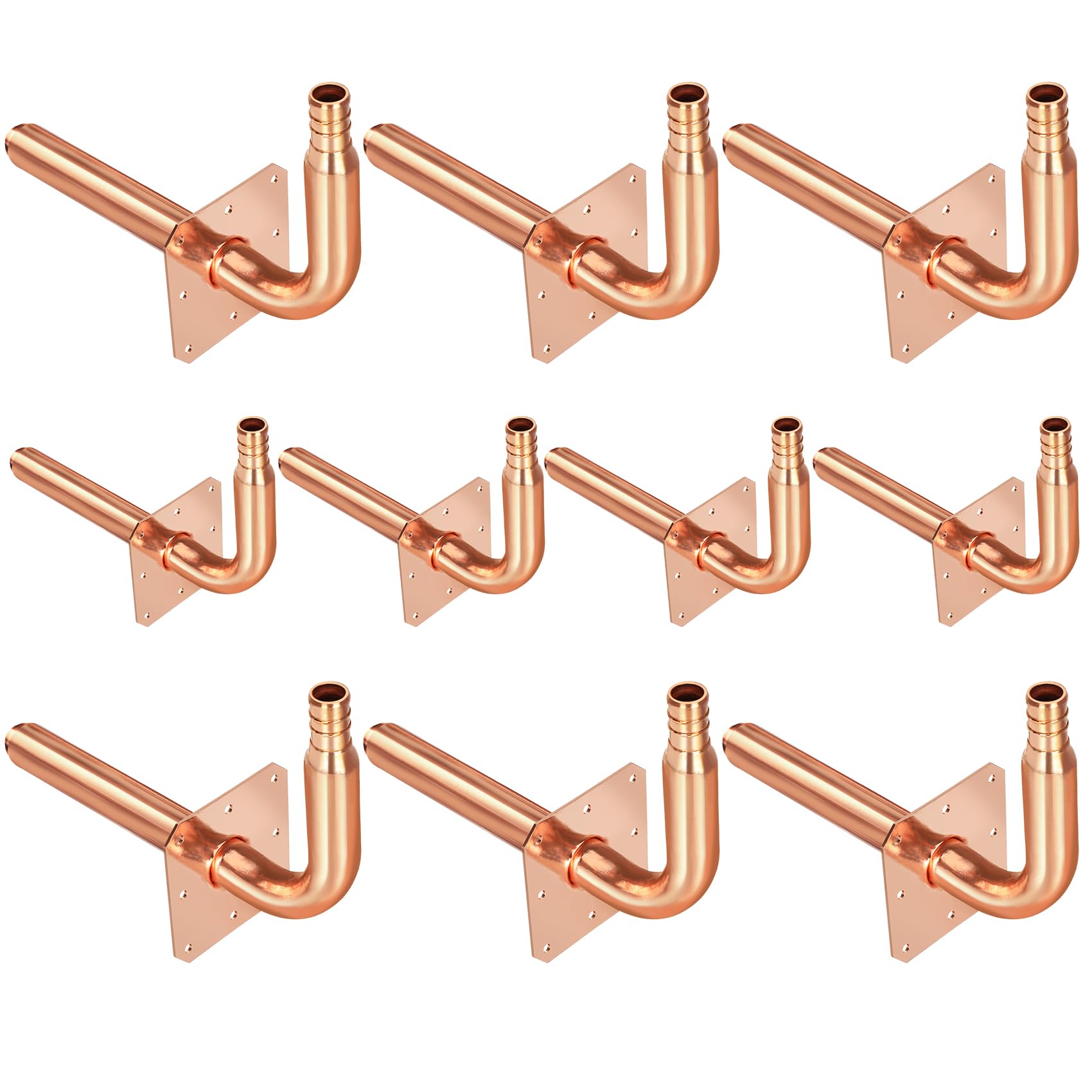 Snapklik.com : Pack Of 10 Copper Stub Out Elbows