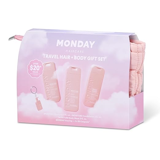Amazon.com : MONDAY Giftset with Travel Size Shampoo, Conditioner, Body ...