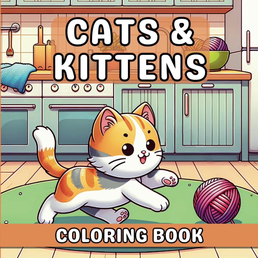 Amazon.com: Cats & Kittens Coloring Book (Furry Friends Fun ...