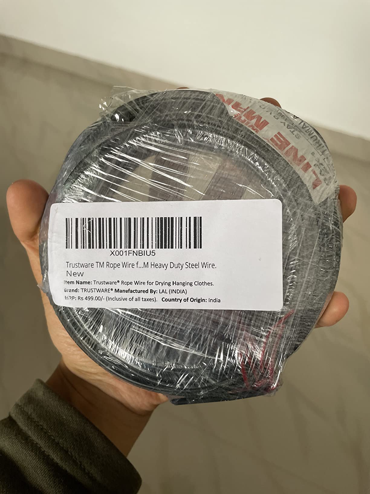 Trustware Rope Wire for Cloth Drying & Hanging Clothes-Clothesline for ...