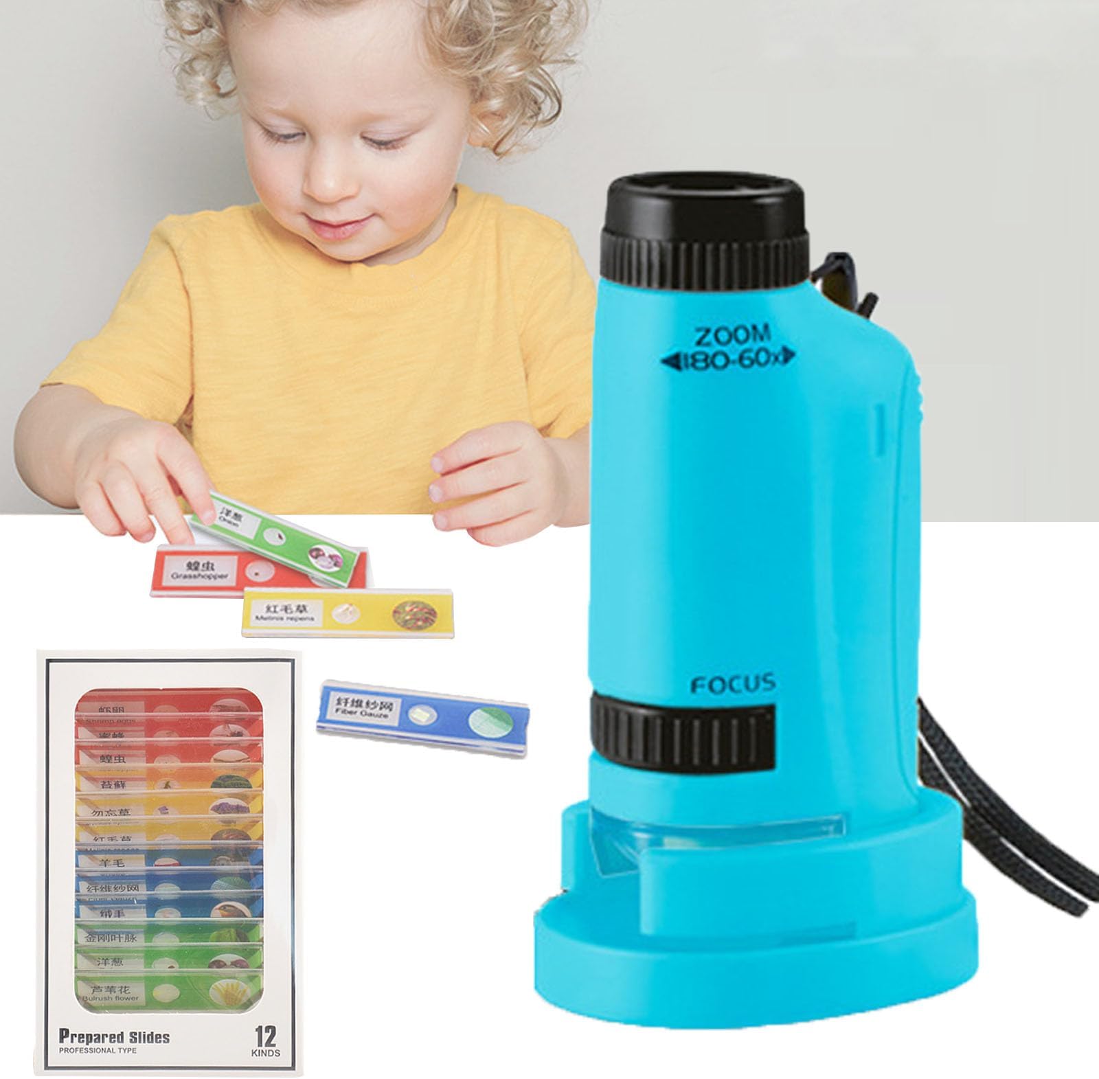 Amazon.com: Minilabsters Miniscope Kids,Portable Microscope,Handheld ...