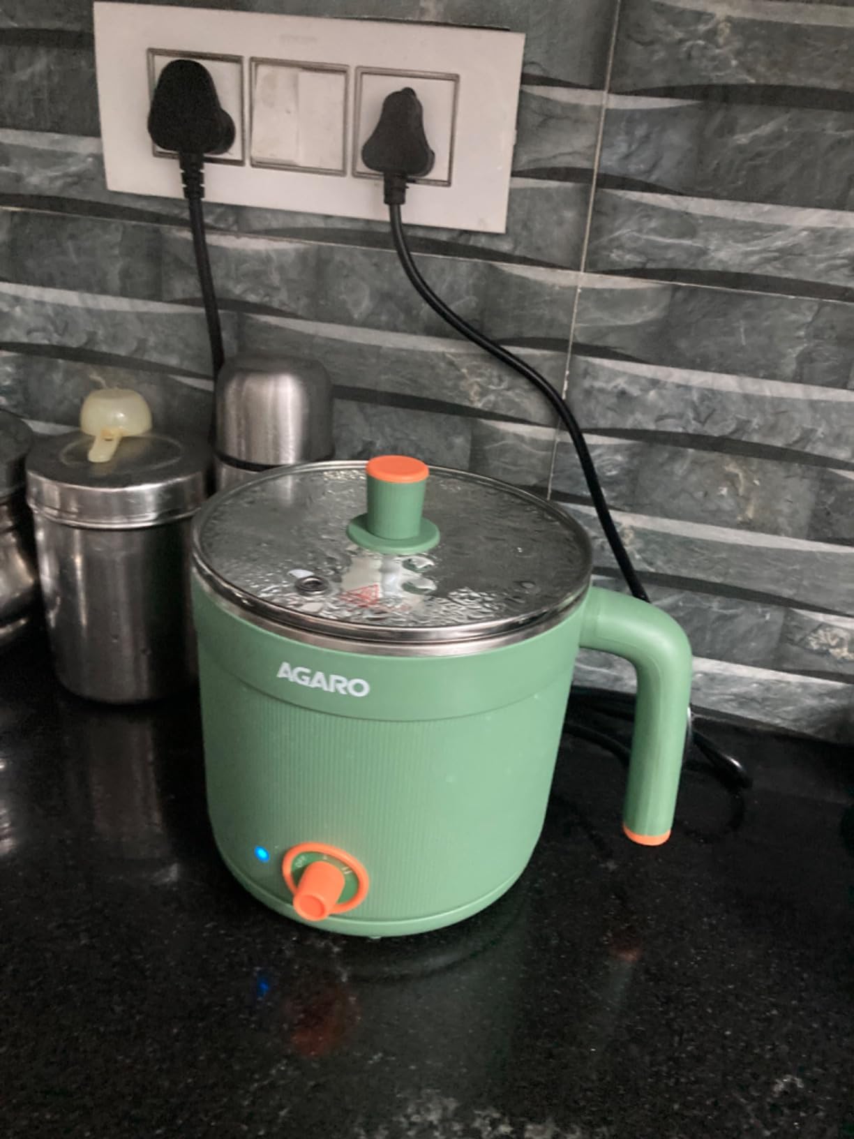 AGARO Regency Multi Cook Kettle With Steamer, 1.2L Inner Pot, Double ...