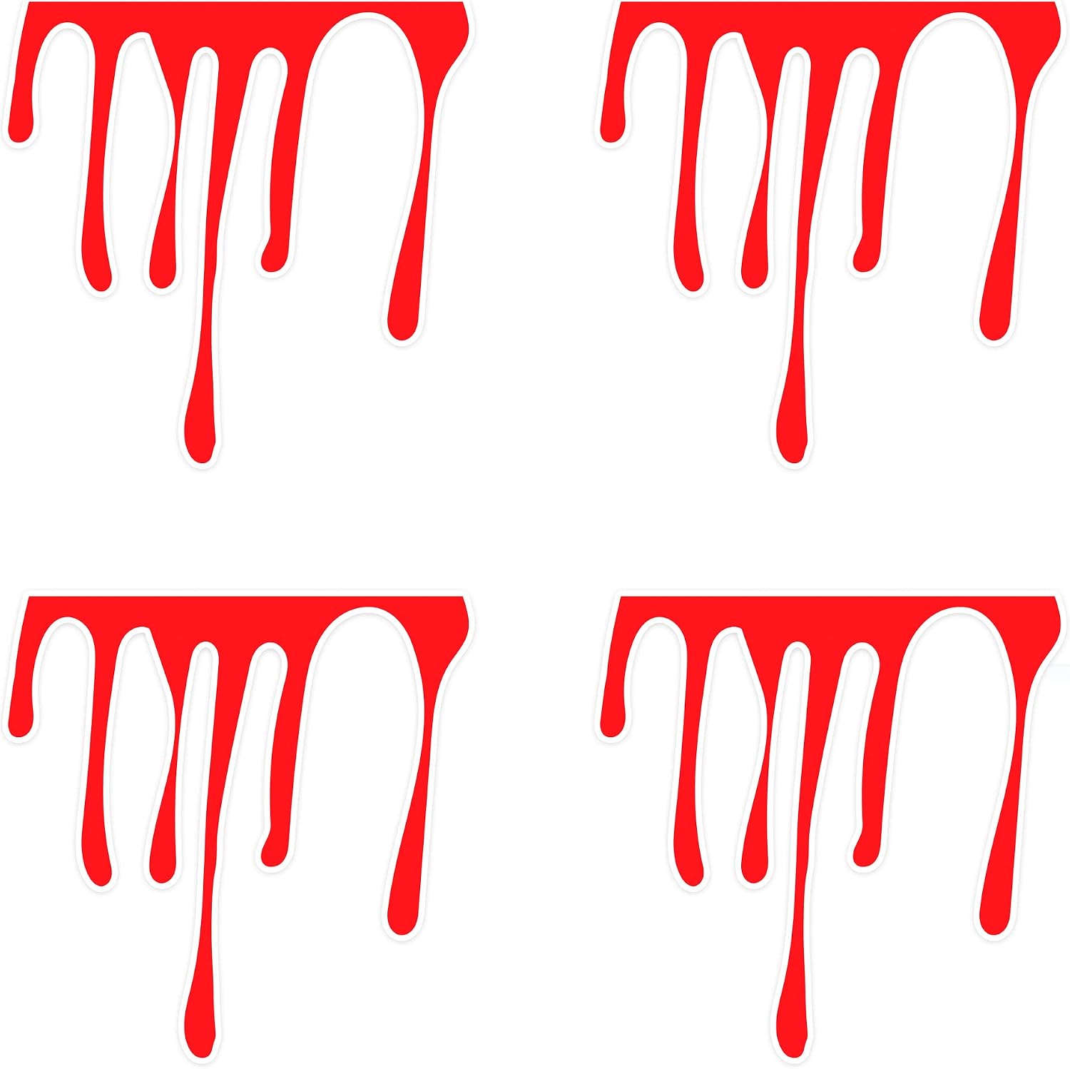 Amazon.com - TreeArm Red Blood Flowing Funny Vinyl Sticker,Horror High ...