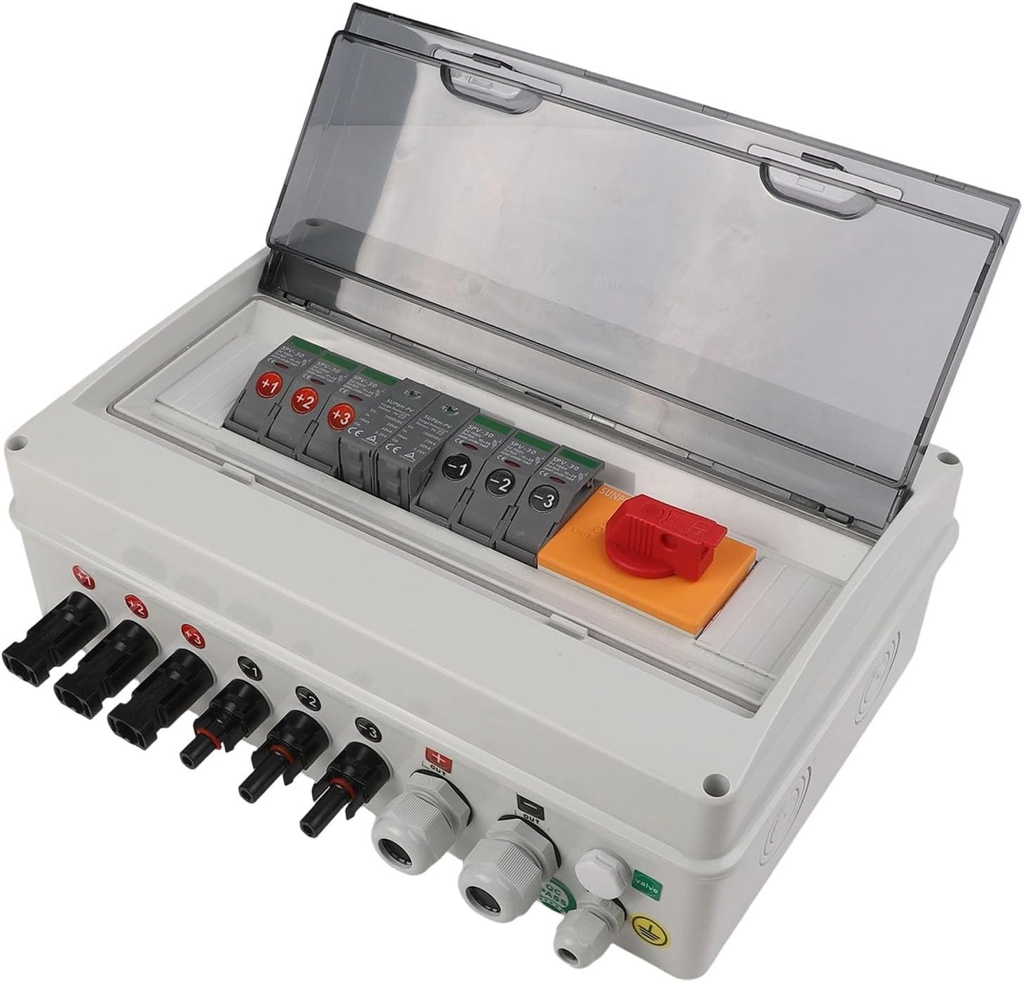 Amazon.com: Solar Photovoltaic Distribution Box 3 Input 1 Output 1000V ...