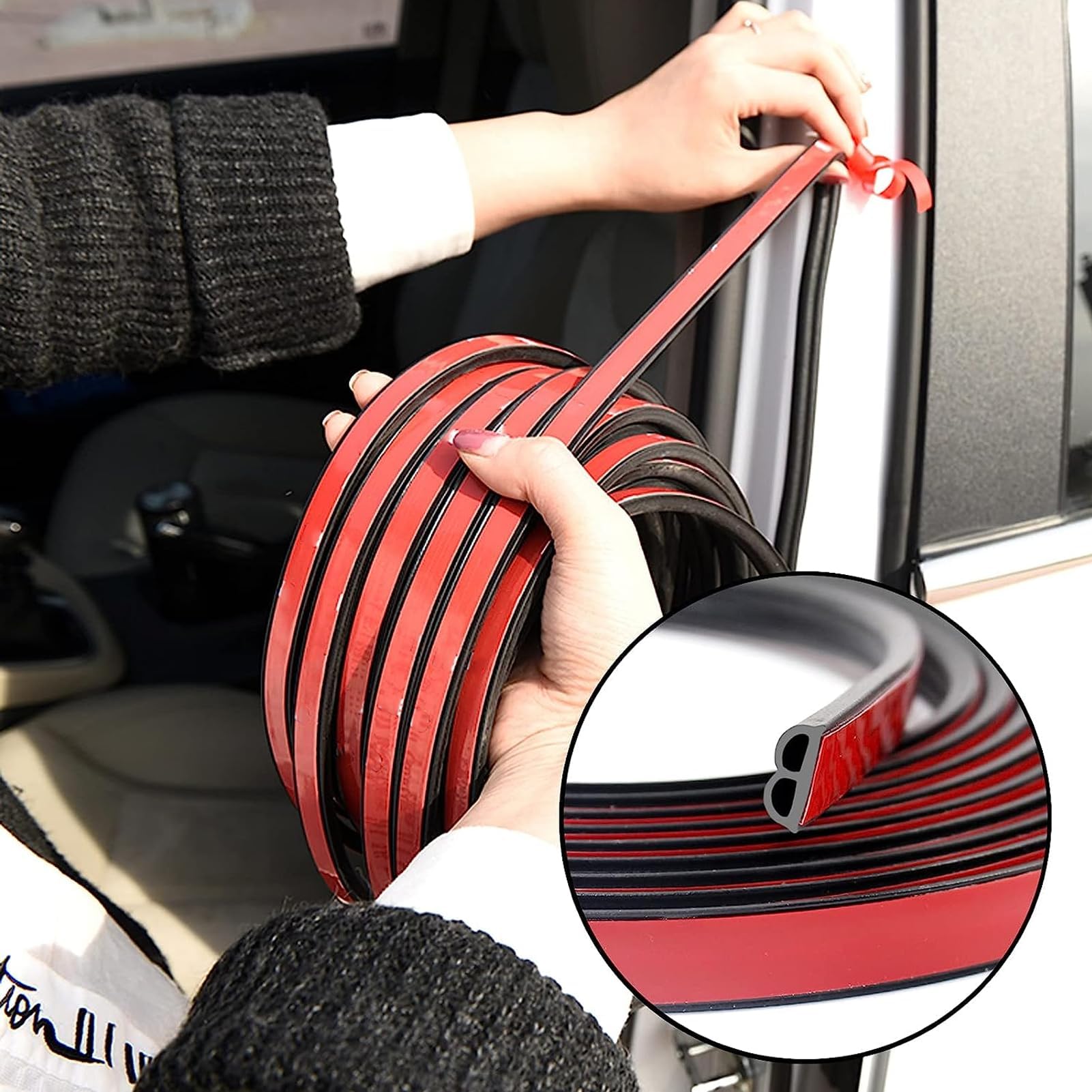 Amazon.com: Car Door Seal Strip, Waterproof Car Seal Strip, Noise ...