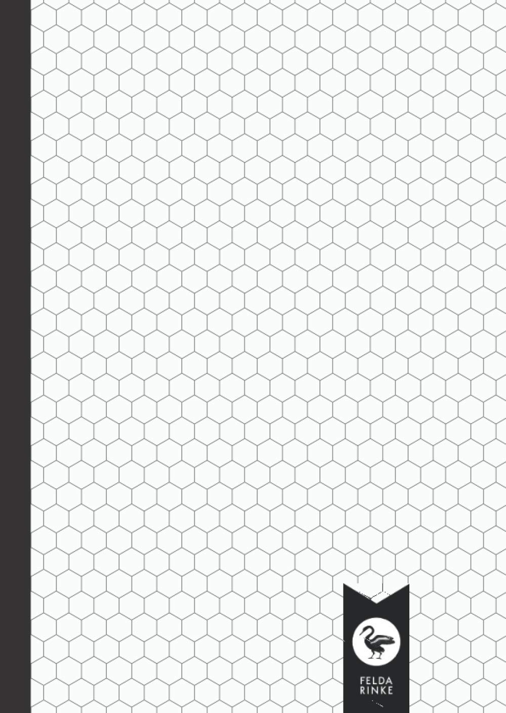 Hexagonal Graph Paper A4: Notebook | Exercise Book with Hexagonal Grid ...