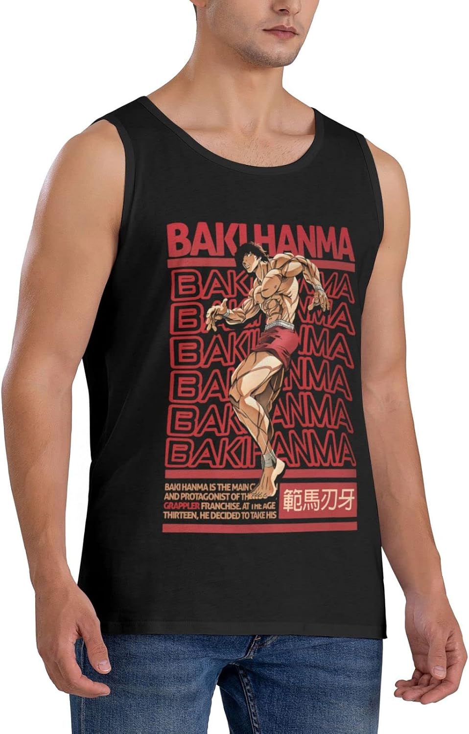 Anime Baki The Grappler Hanma Baki – Camisetas sin mangas para hombre ...