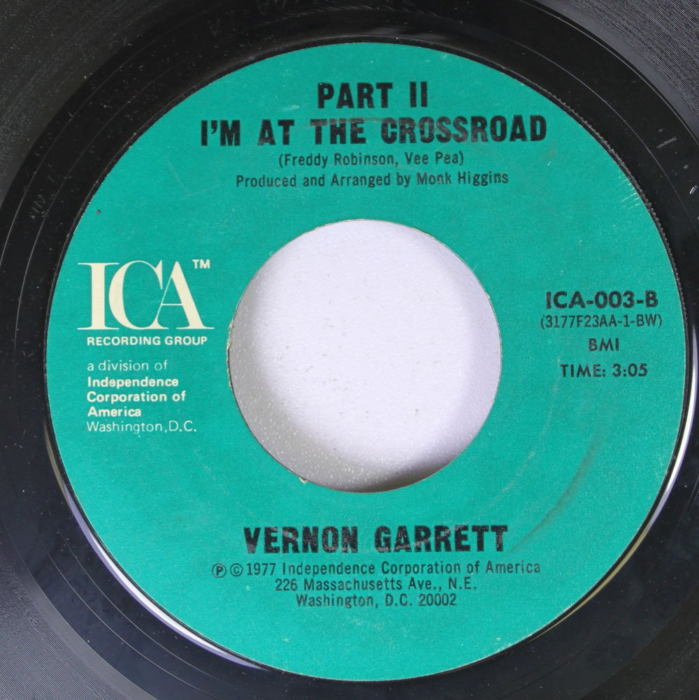 Vernon Garrett 45 RPM Part II I'm at the Crossroad / Part I I'm at the ...