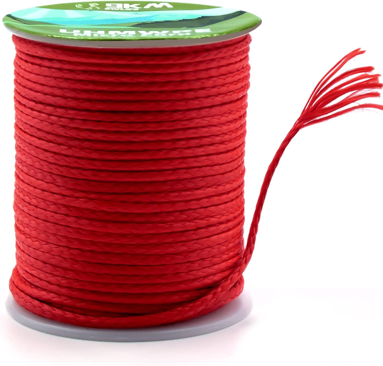 Amazon.com: 9KM DWLIFE 100% UHMWPE Braided Cord, 1.0mm Red 100ft 350lb ...