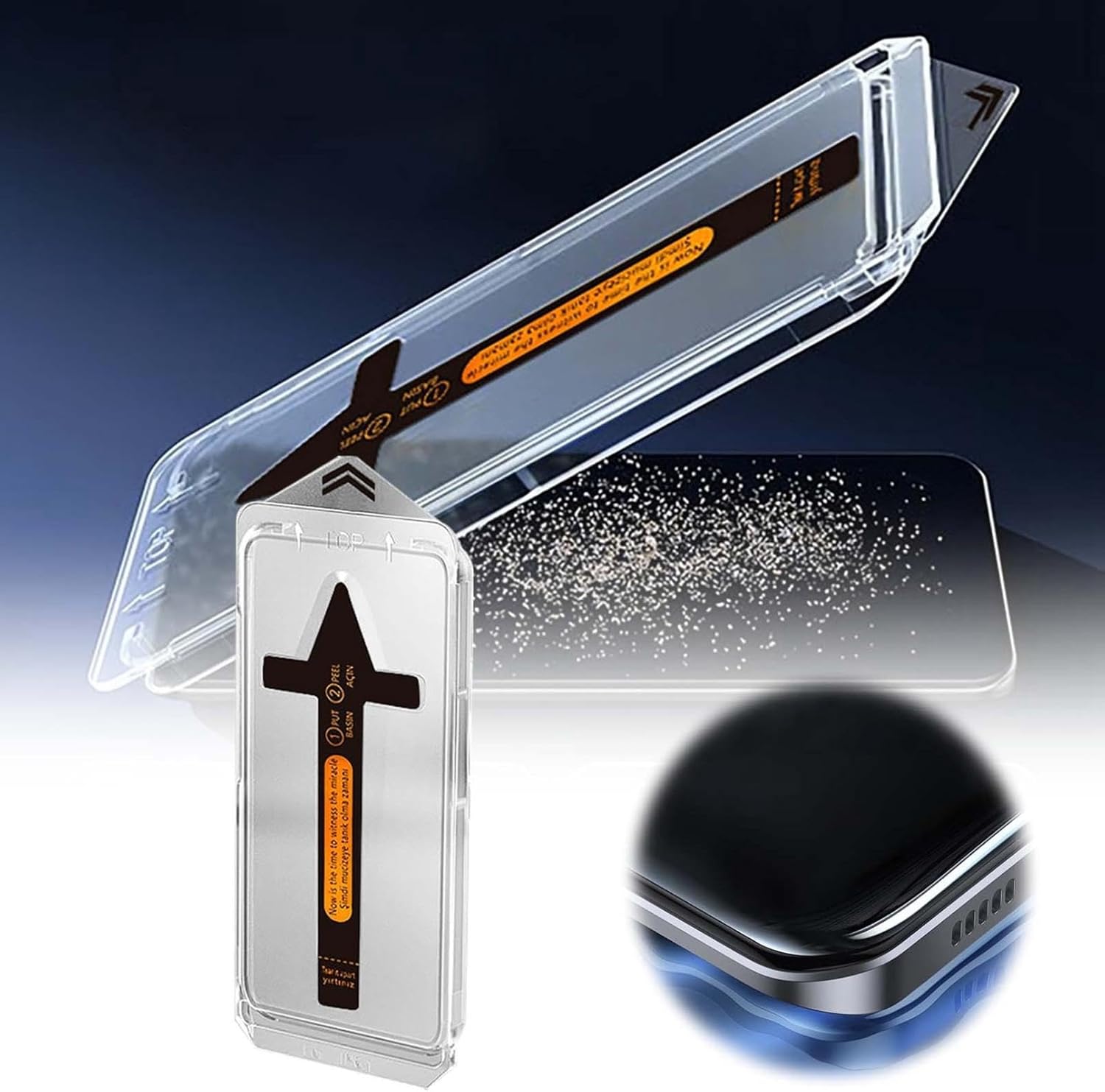 Amazon.com: Waterfall Screen Protector for iPhone 16/15/14/13/12 Plus ...