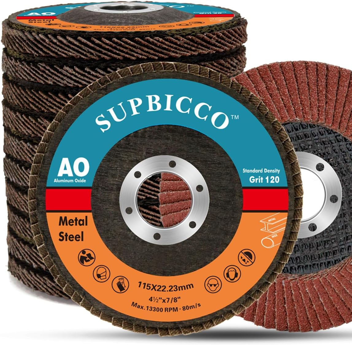 Amazon.com: Forney 71921 Flap Disc, Type 29 Blue Zirconia with 5/8-Inch ...