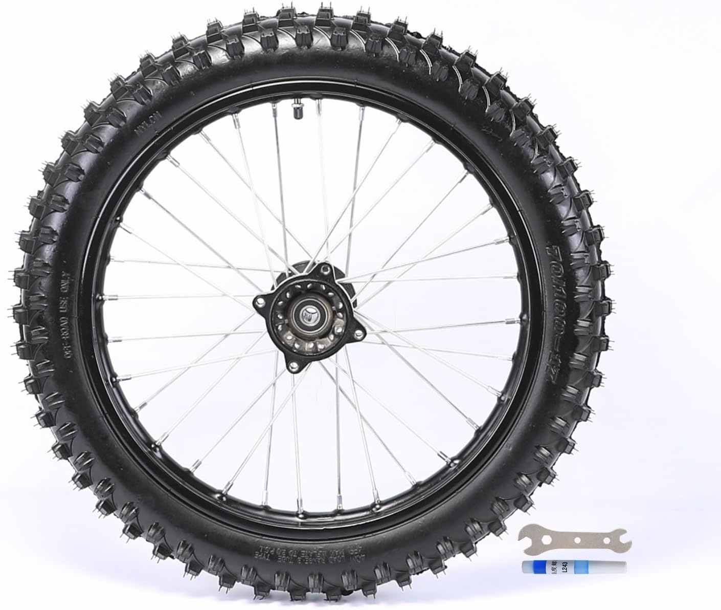 Amazon.com: CWTD 17 Inch Rim Tire 70/100-17 with Inner Tube & 15mm ...