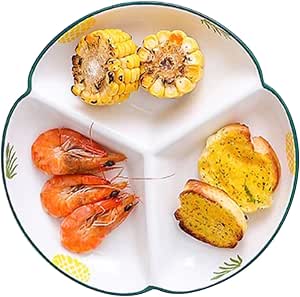 Amazon.com: Divided Plate 3 Section Partition for Balanced Meal ...