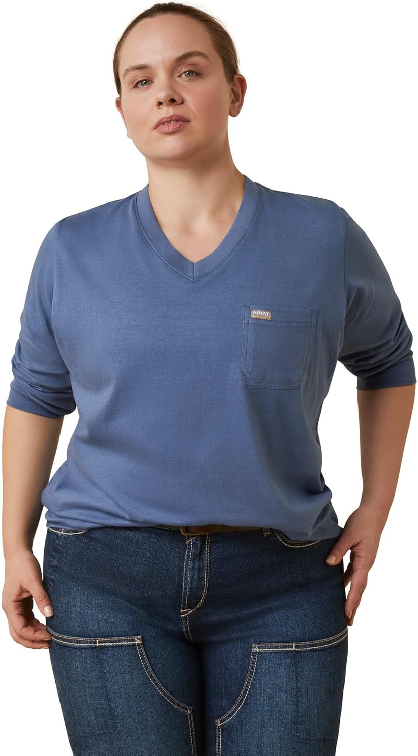 Amazon.com: ARIAT Women's Rebar Cotton Strong Work Hard: Clothing, Shoes & Jewelry