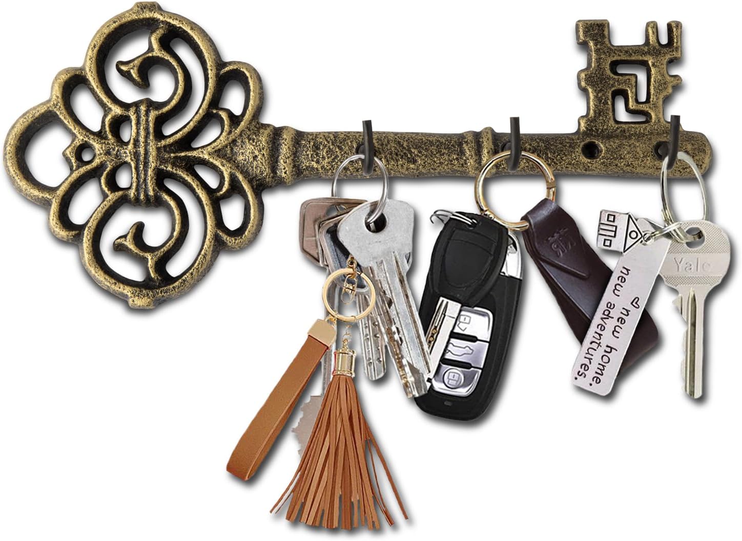 Amazon.com : Esschert Design USA LH149 Cast Iron Key Hanger : Yard ...