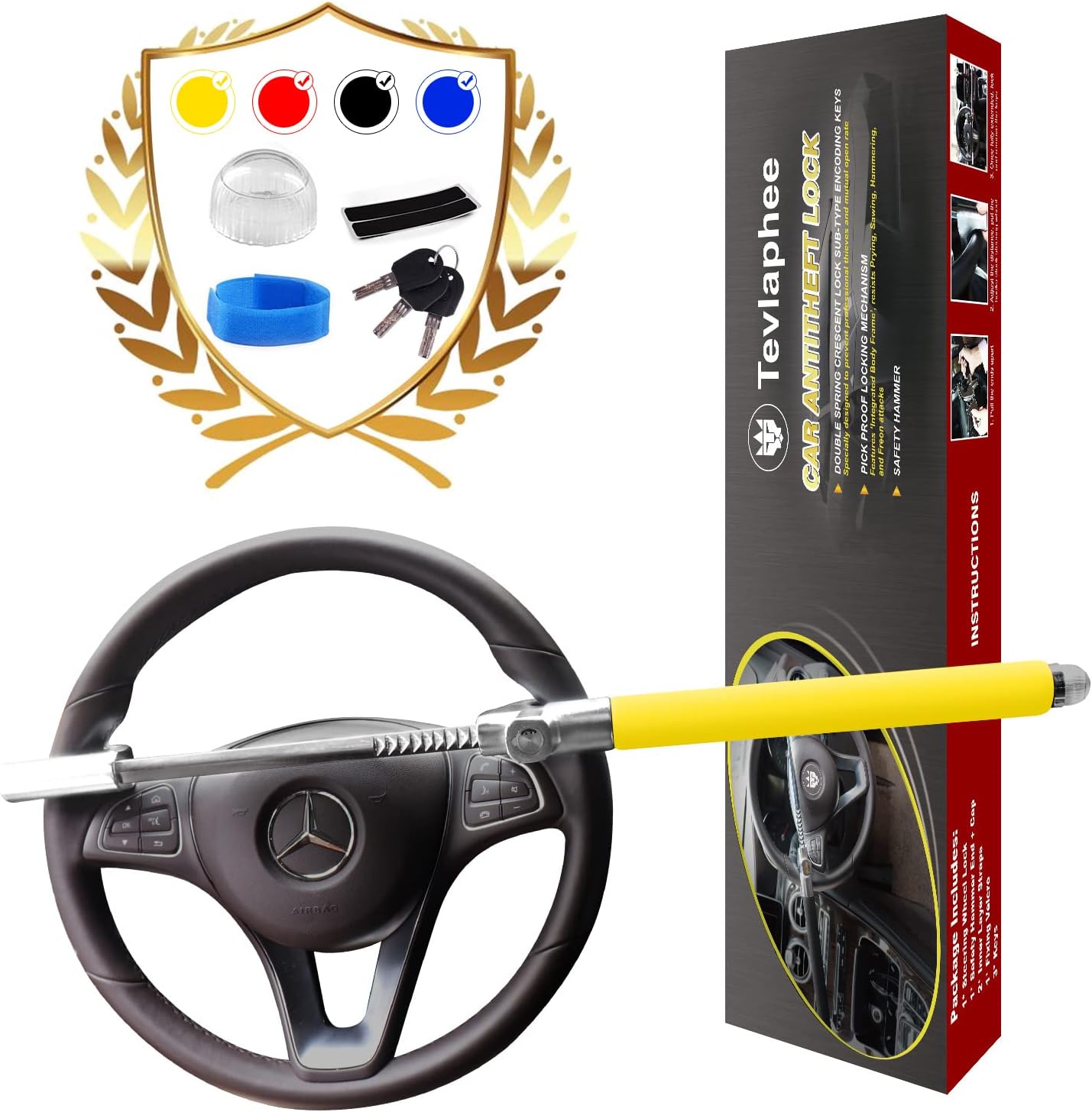 Stoplock Pro Elite Car Steering Wheel Lock HG 150-00 - Safe Secure ...