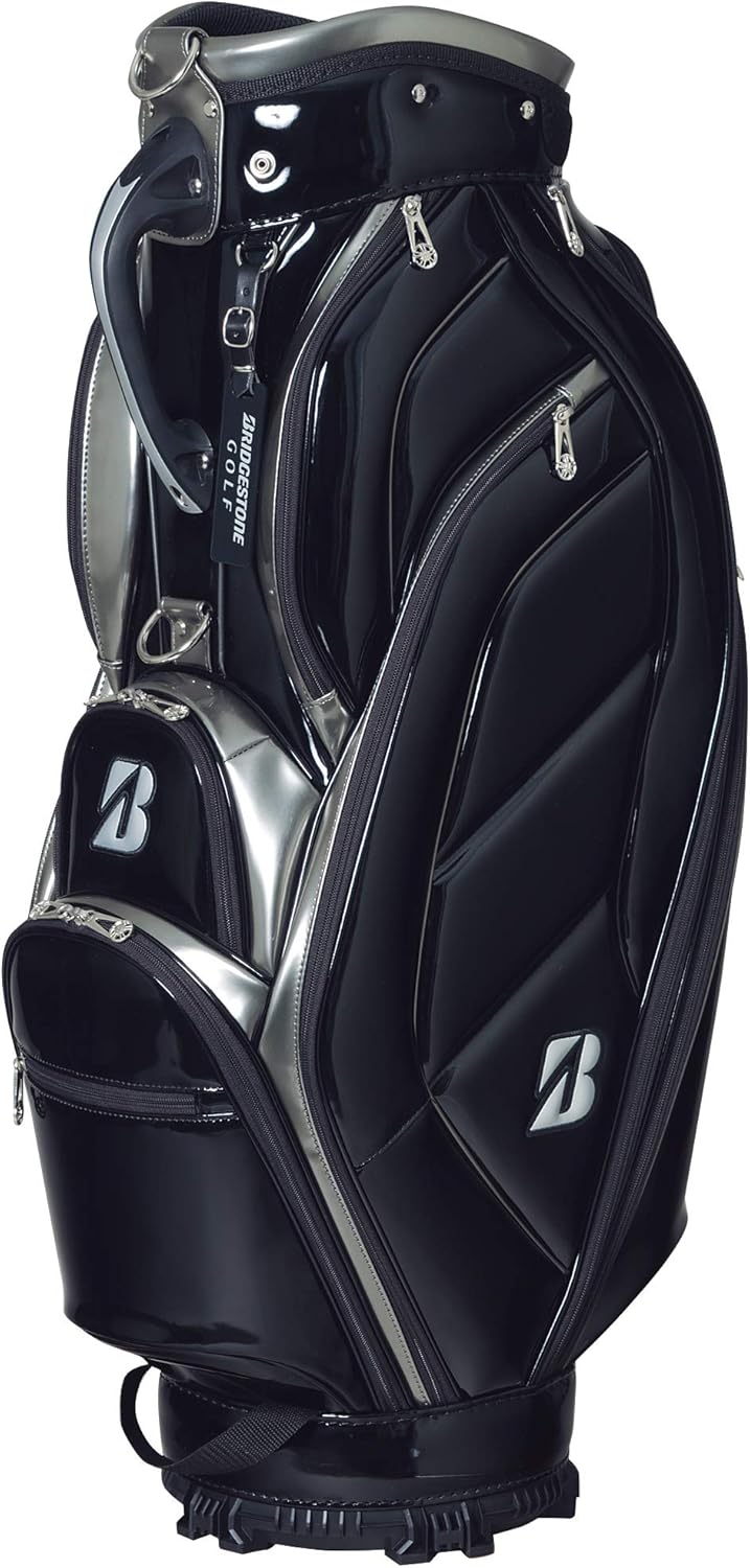 Amazon | BRIDGESTONE(ブリヂストン)キャディバッグ 総エナメルモデル CBG112 メンズ ブラック | ブリヂストン ...