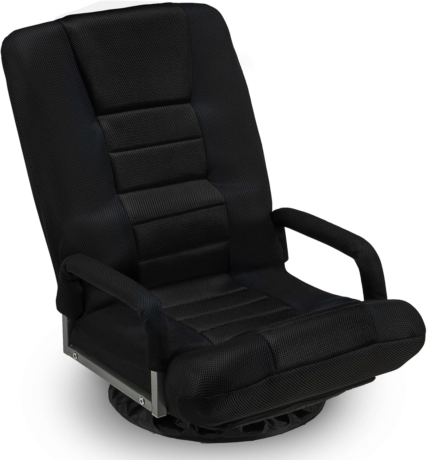 Amazon.com: Buymoth Swivel Floor Gaming Chair w/Armrests, Folding Video ...