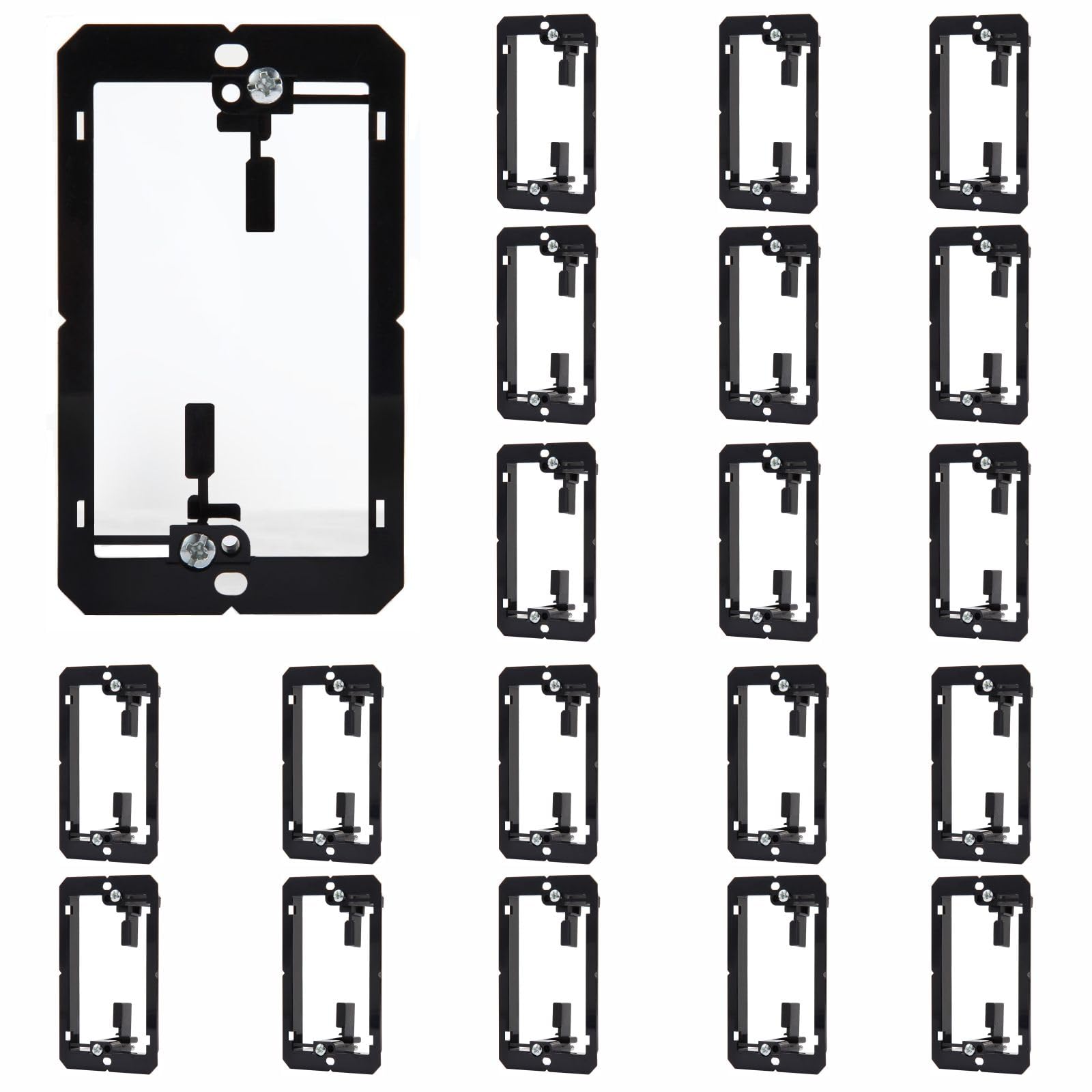 Amazon.com: 20 Pack Single Gang Low Voltage Mounting Bracket, Wall ...
