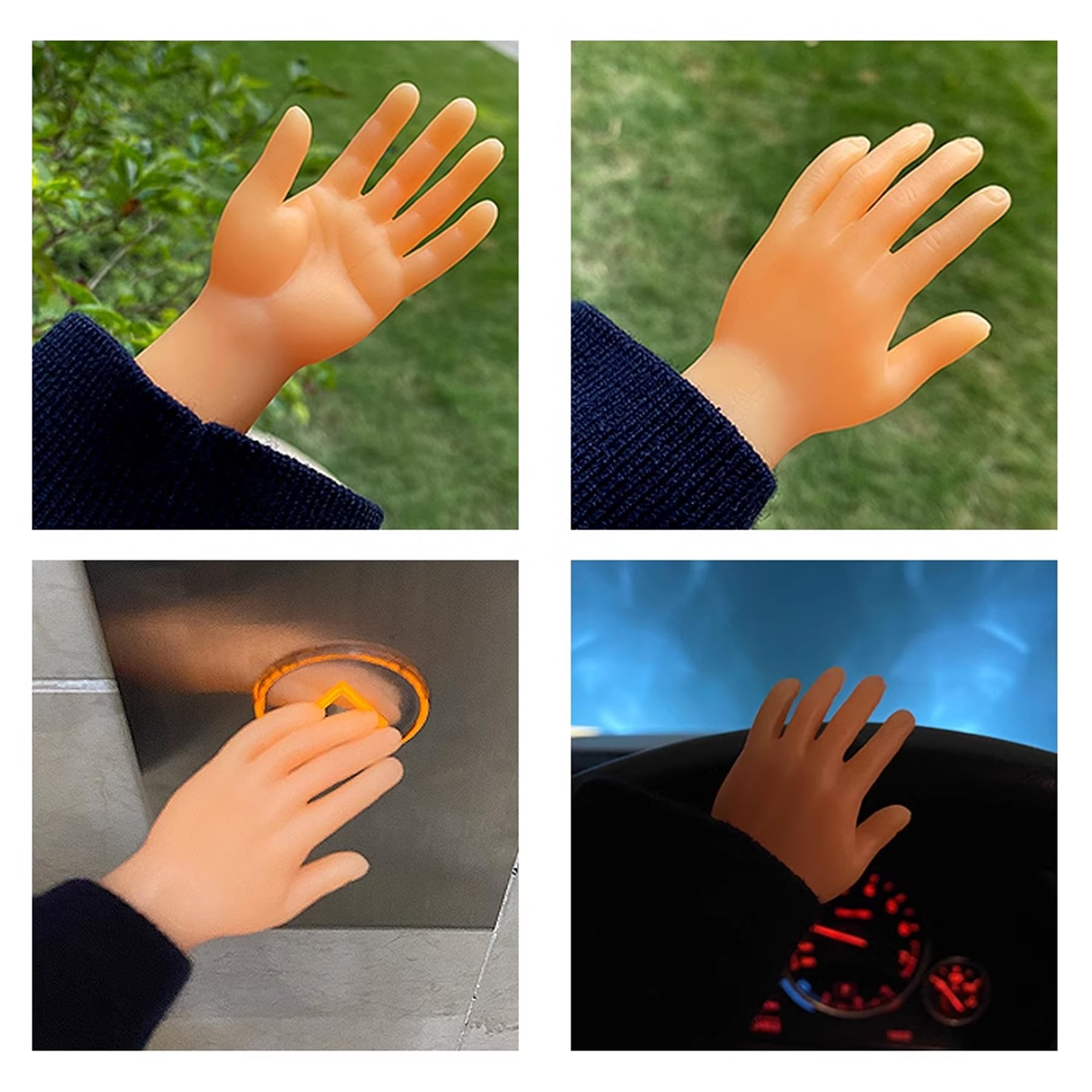 Snapklik.com : ZAKVOOR 16 Pcs Tiny Finger Hands Mini Realistic Little Small Hands Puppets For ...