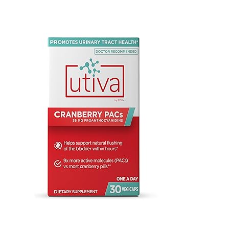 Amazon.com: Utiva Cranberry PACs, by Szio+ Inc. - 30 Vegi Caps – 36 mg ...