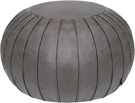 Amazon.com: Thgonwid Handmade Foot Stool Ottoman Faux Suede Poufs 21.6 ...