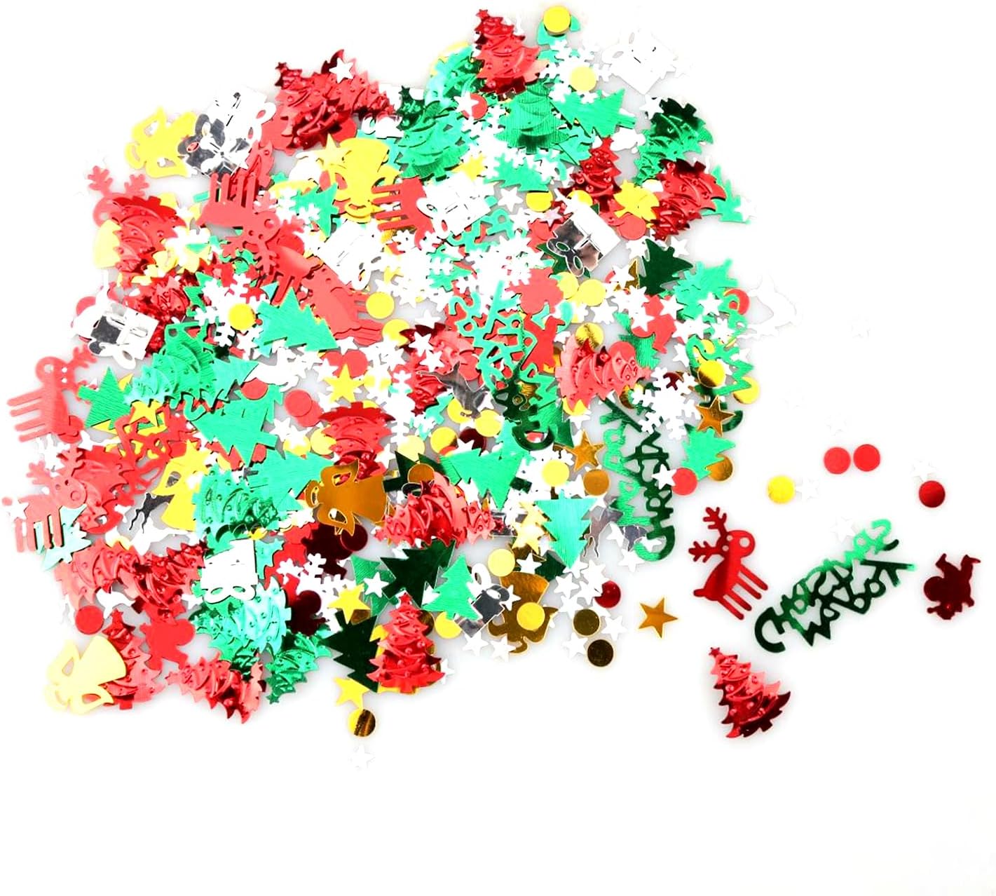 Rumyve 30G Christmas Confetti Premium Assorted Shapes, Colors, and ...