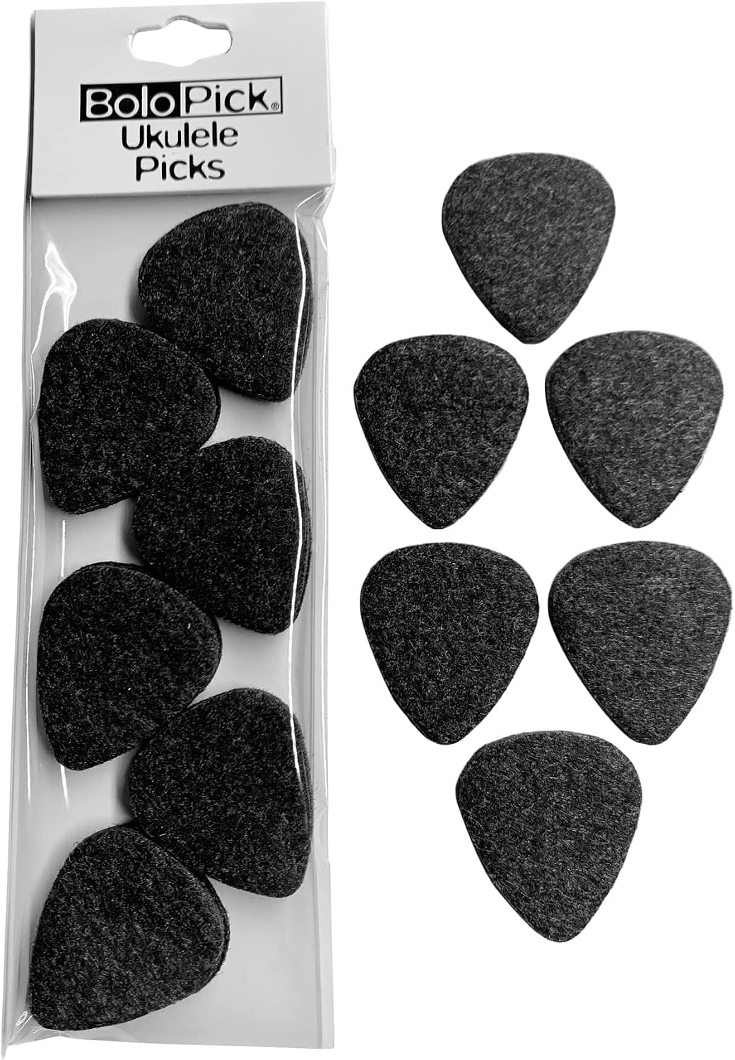 Amazon.com: Ukulele Picks, BoloPick 12 Pack Original Recipe Black Felt ...