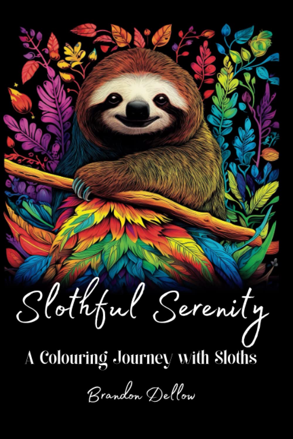 Slothful Serenity: A Colouring Journey with Sloth: Amazon.co.uk: Dellow ...