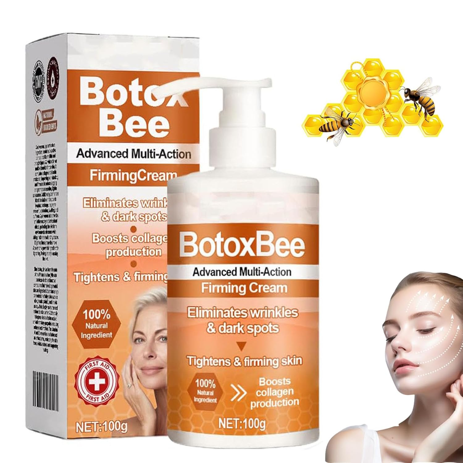 Amazon.com : Apisderm Botoxbee Advanced Multi-Action Firmingcream ...
