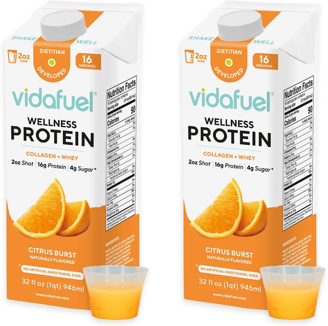 Amazon.com: ProT Gold Liquid Collagen Protein Shot, 17g Clear Protein ...
