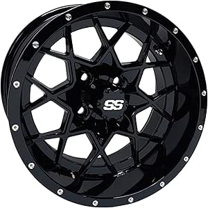 Amazon.com: Red Hawk TIR-RX386-B Wheel - RHOX RX386, Gloss Black, 14x7 ...