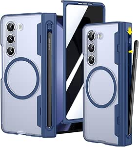 Amazon.com: VEGO Case for Galaxy Z Fold 5, with [S Pen Holder][Hinge Protection][Front Privacy ...