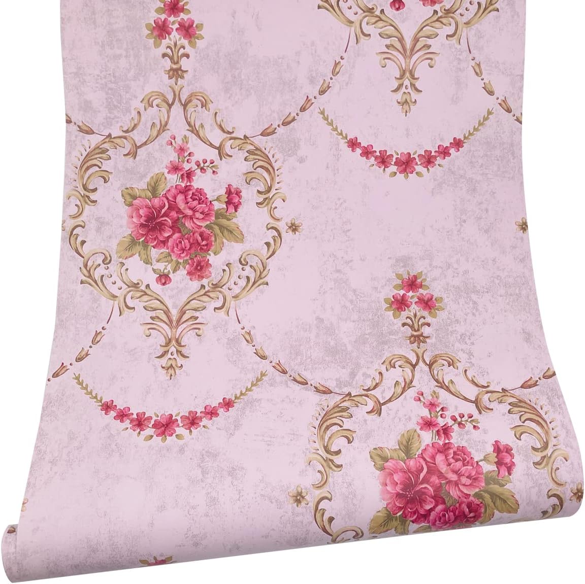 Amazon.com - HDsticker Self Adhesive Vinyl Pink Peony Floral Shelf and ...