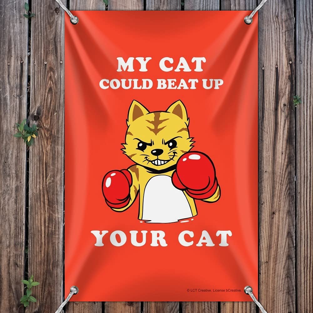 Business Katt Meme Boks 1955 Puss In Boots Cat Food Funny White