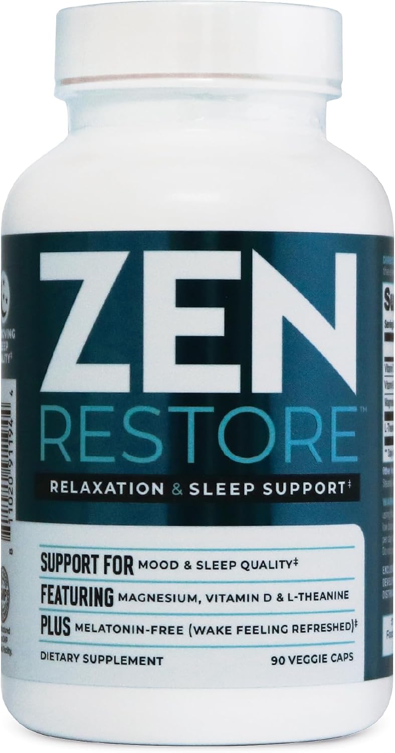 Nutrology Zen Natural Magnesium Supplement, 400mg Magnesium Malate Per ...