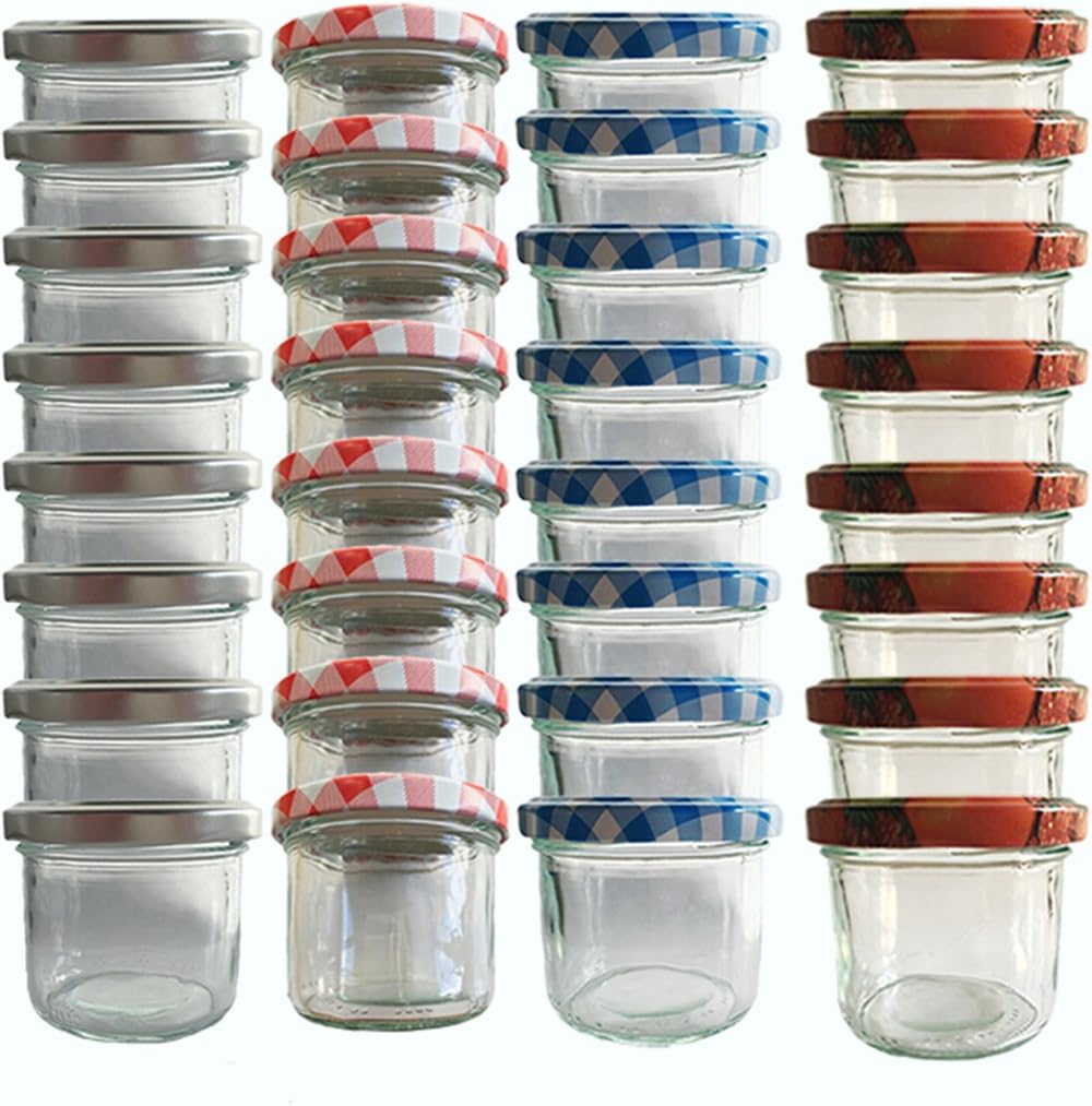 hocz Sturzgläser Set | Menge 50 Stück | Füllmenge 125 ml | mit Schraub ...