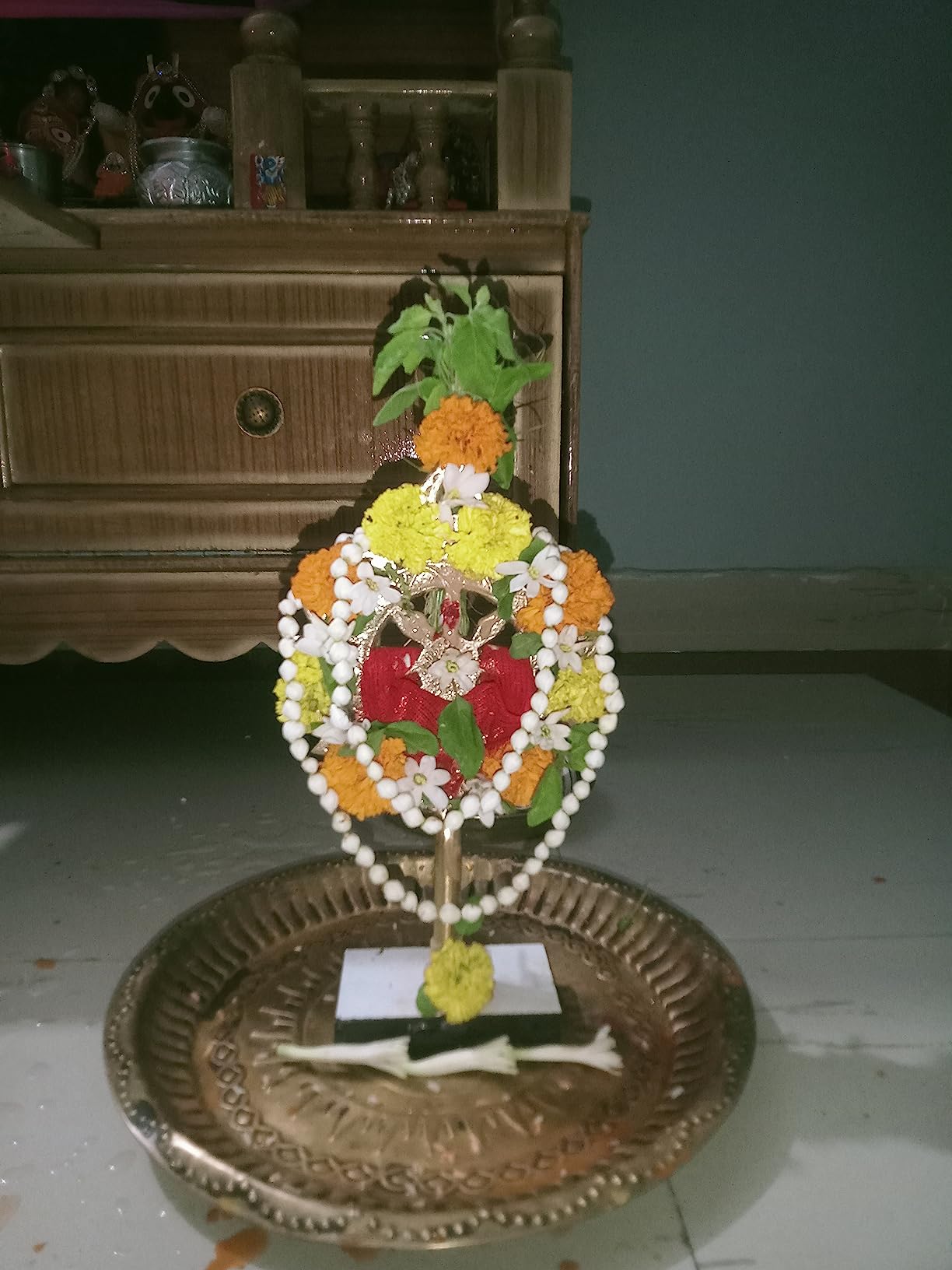 Buy Oriville ® Brass Puri Jagannath Nilachakra: Small Neel Chakra/Blue ...