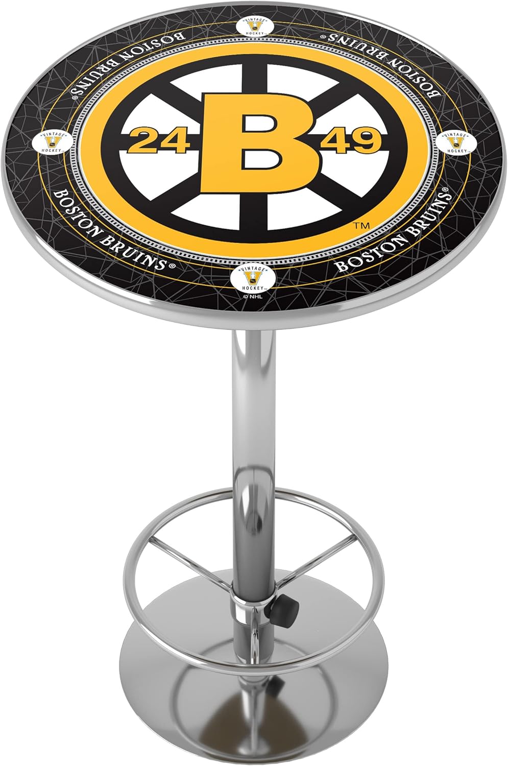 Amazon.com: Trademark Gameroom Boston Bruins Throwback Bar Table with ...