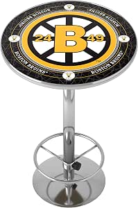 Amazon.com: Trademark Gameroom Boston Bruins Throwback Bar Table with ...