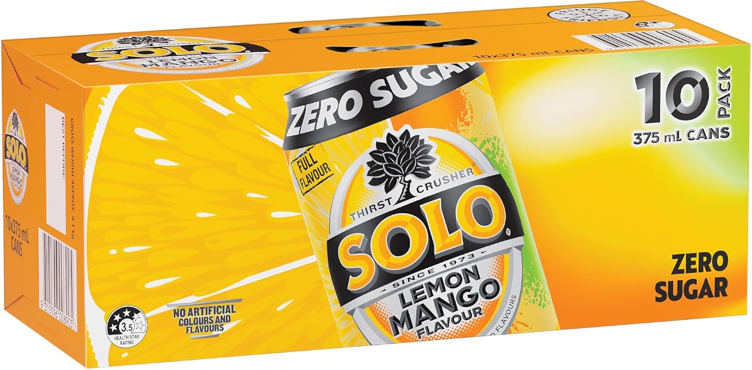 10 x 375ml Solo Lemon Mango Can : Amazon.com.au: Grocery