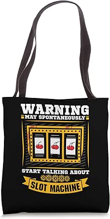Amazon.com: Mens Casino Costume - Talking about Slot Machine Tote Bag ...