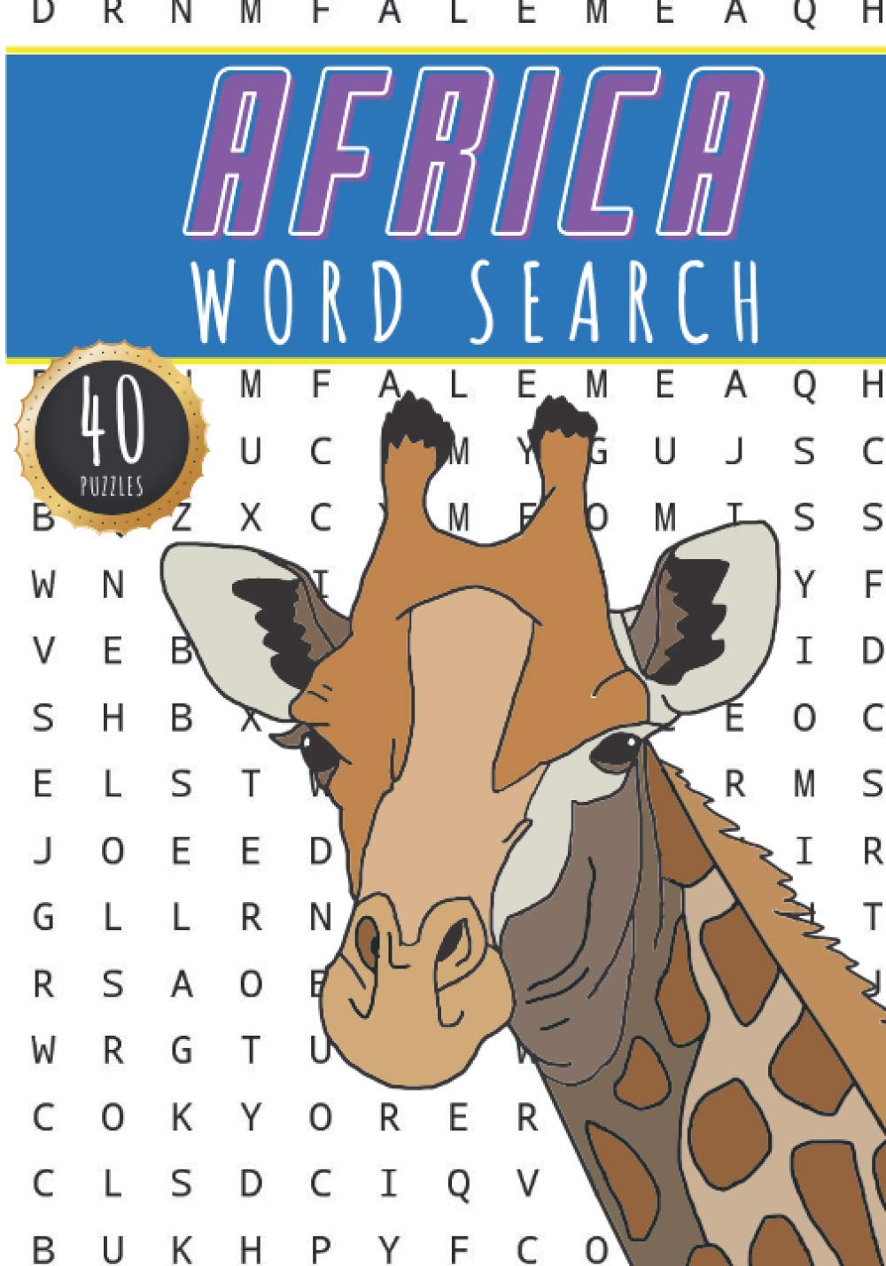 Africa Word Search: 40 Fun Puzzles With Words Scramble for Adults, Kids ...
