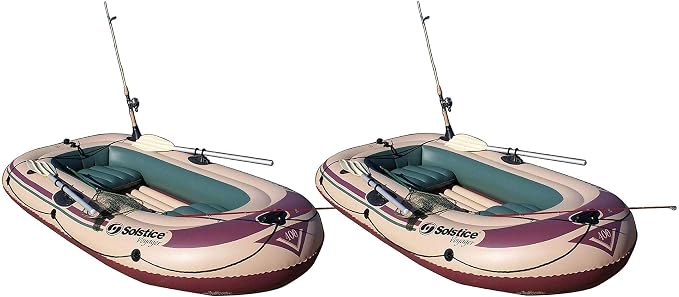 Amazon.com : Solstice Swimline Voyager Inflatable 4 Person Fishing ...