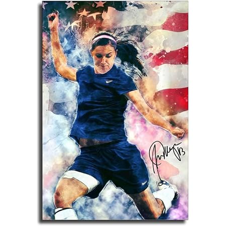 Amazon.com: BUUTUUCE Alex-Morgan Soccer Star Sport Canvas Art Poster ...