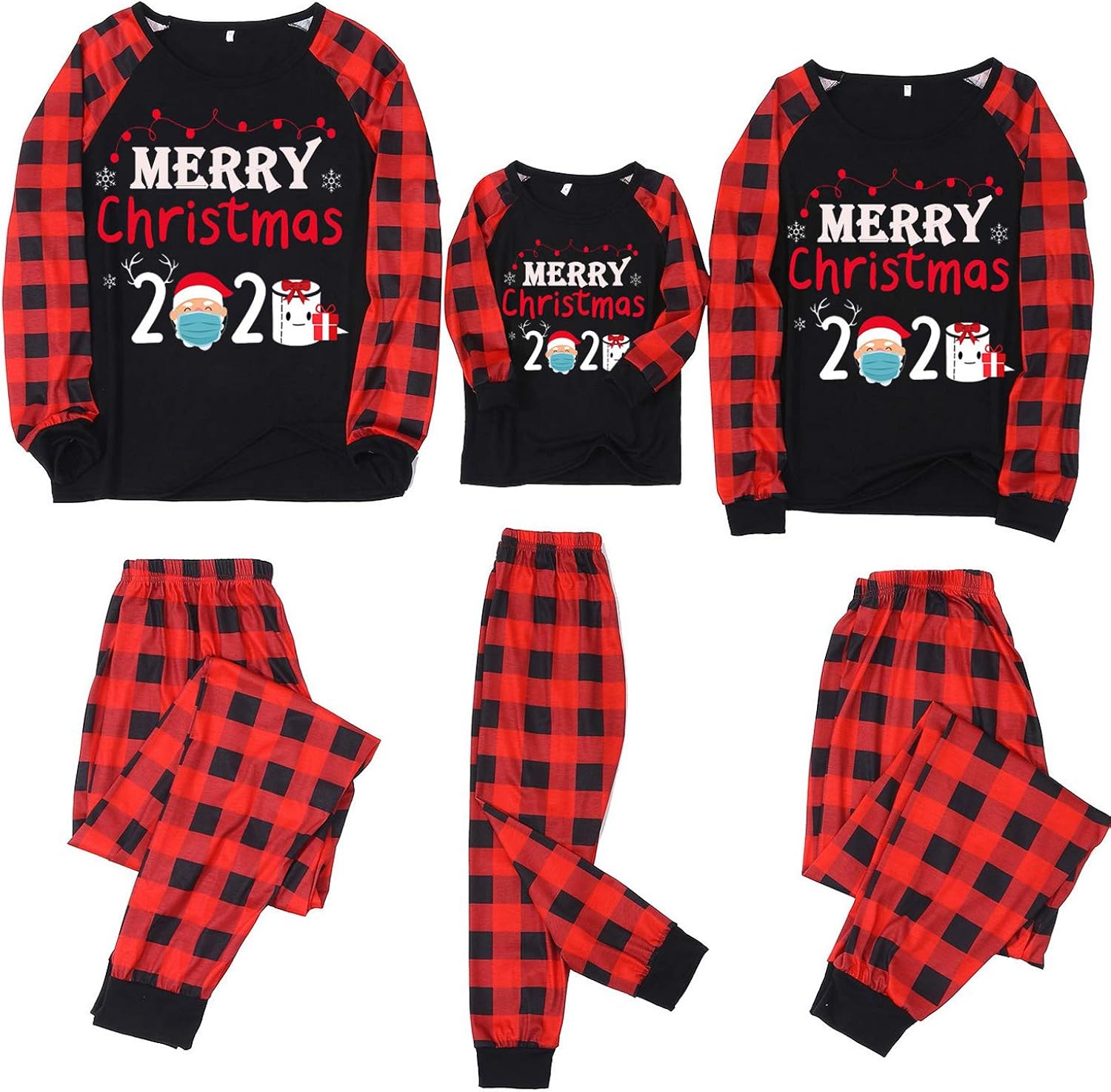 N/AA Family Matching Adult Christmas Pyjamas Xmas Nightwear Pajamas PJs ...