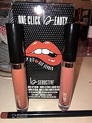 Amazon.com : One Click Beauty b.Seductive 3-Piece Lip Kit, Longwear ...