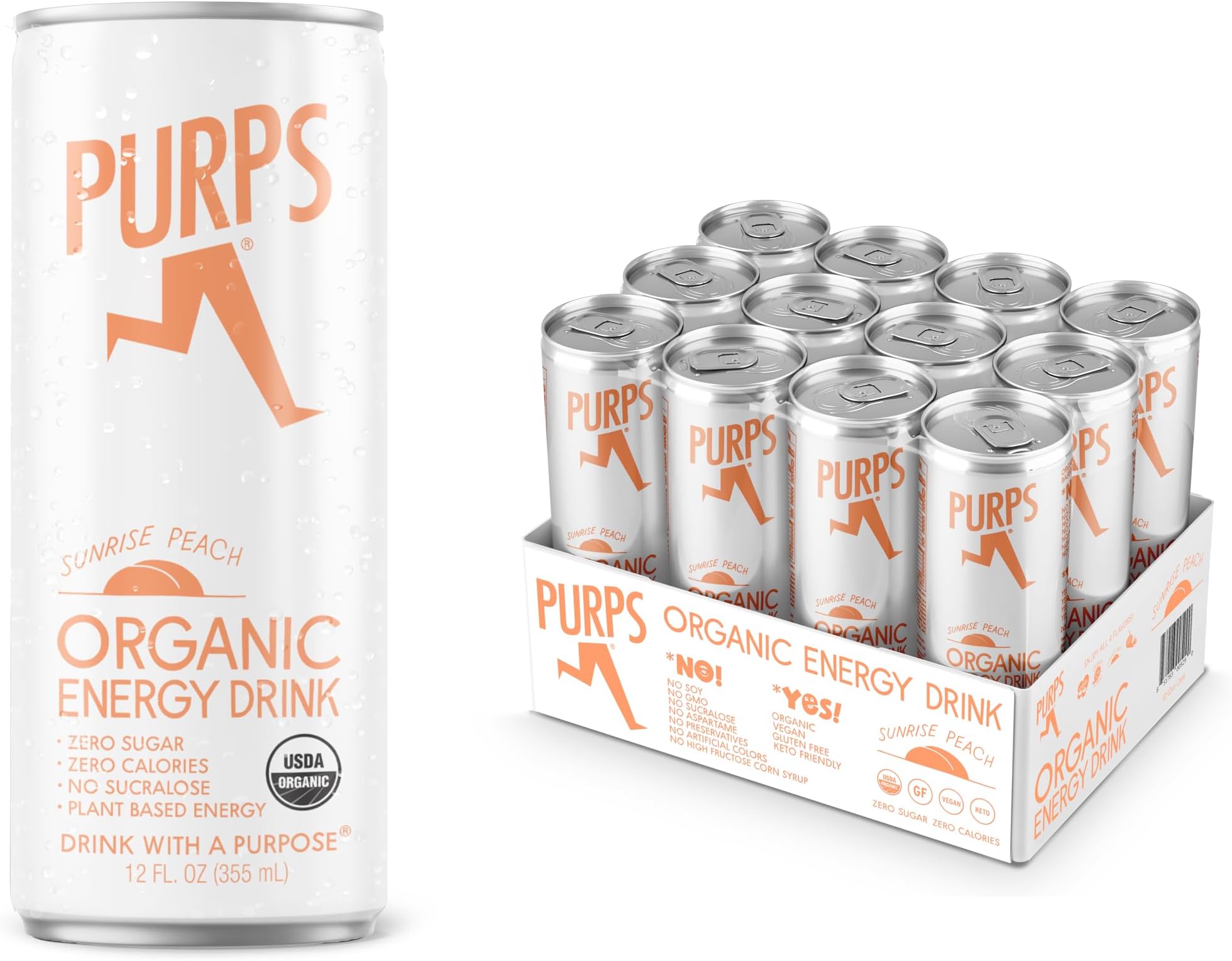 Amazon.com : PURPS Plant-based Organic Energy Drink | Zero Calories ...